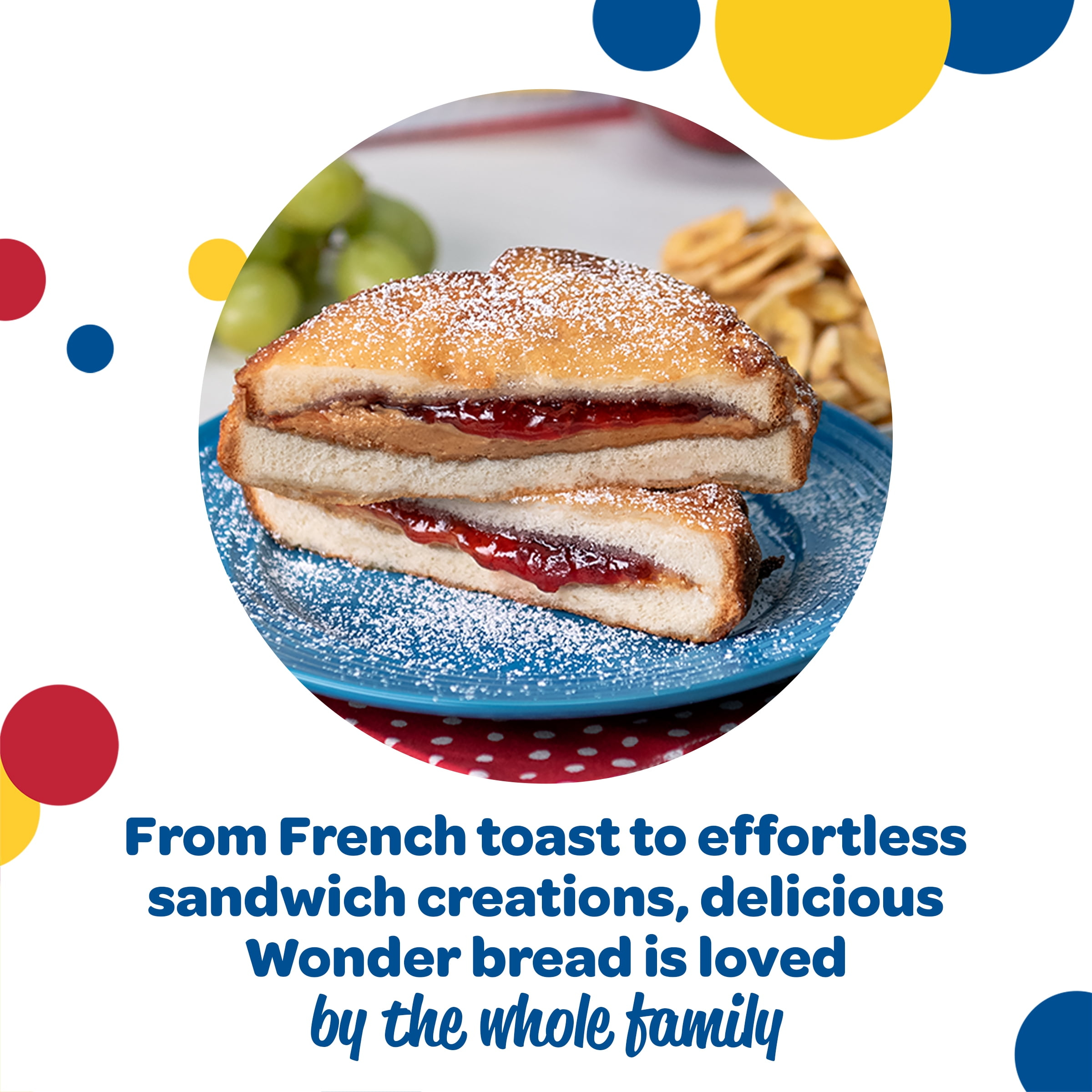 Wonder Bread Classic White Sandwich Bread, Sliced White Bread, 20 oz ...