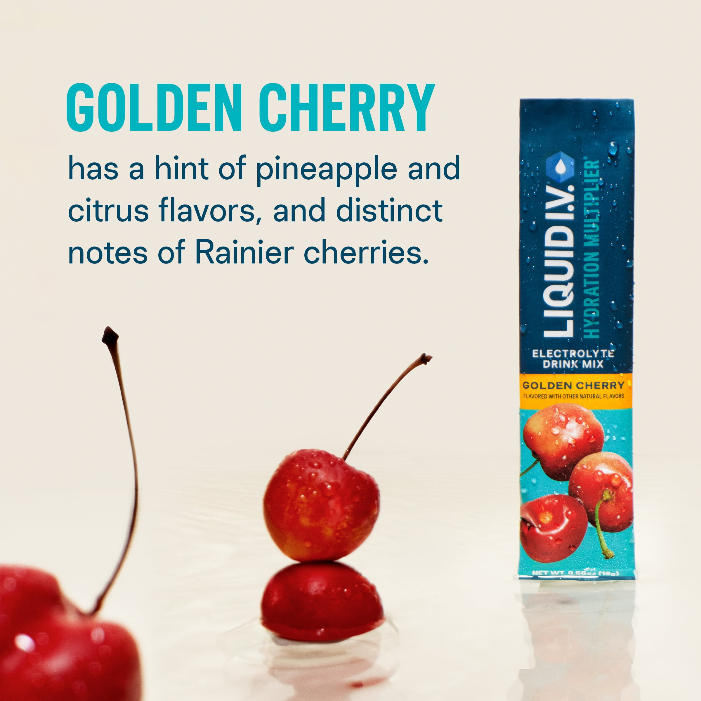 Liquid I.V.® Golden Cherry Hydration Multiplier® Powdered Electrolyte ...