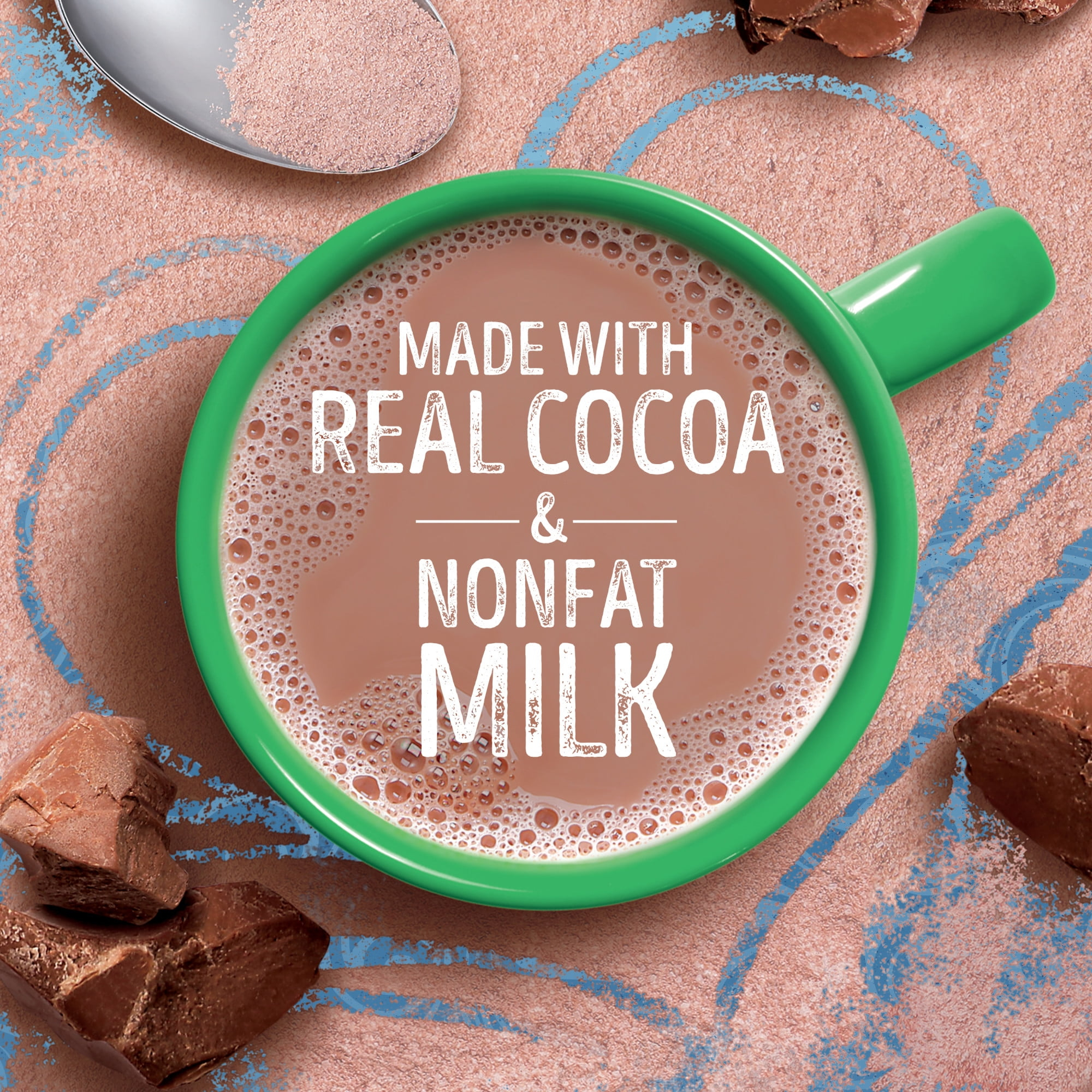 Swiss Miss No Sugar Added Milk Chocolate Flavored Hot Cocoa Mix, 8 ...