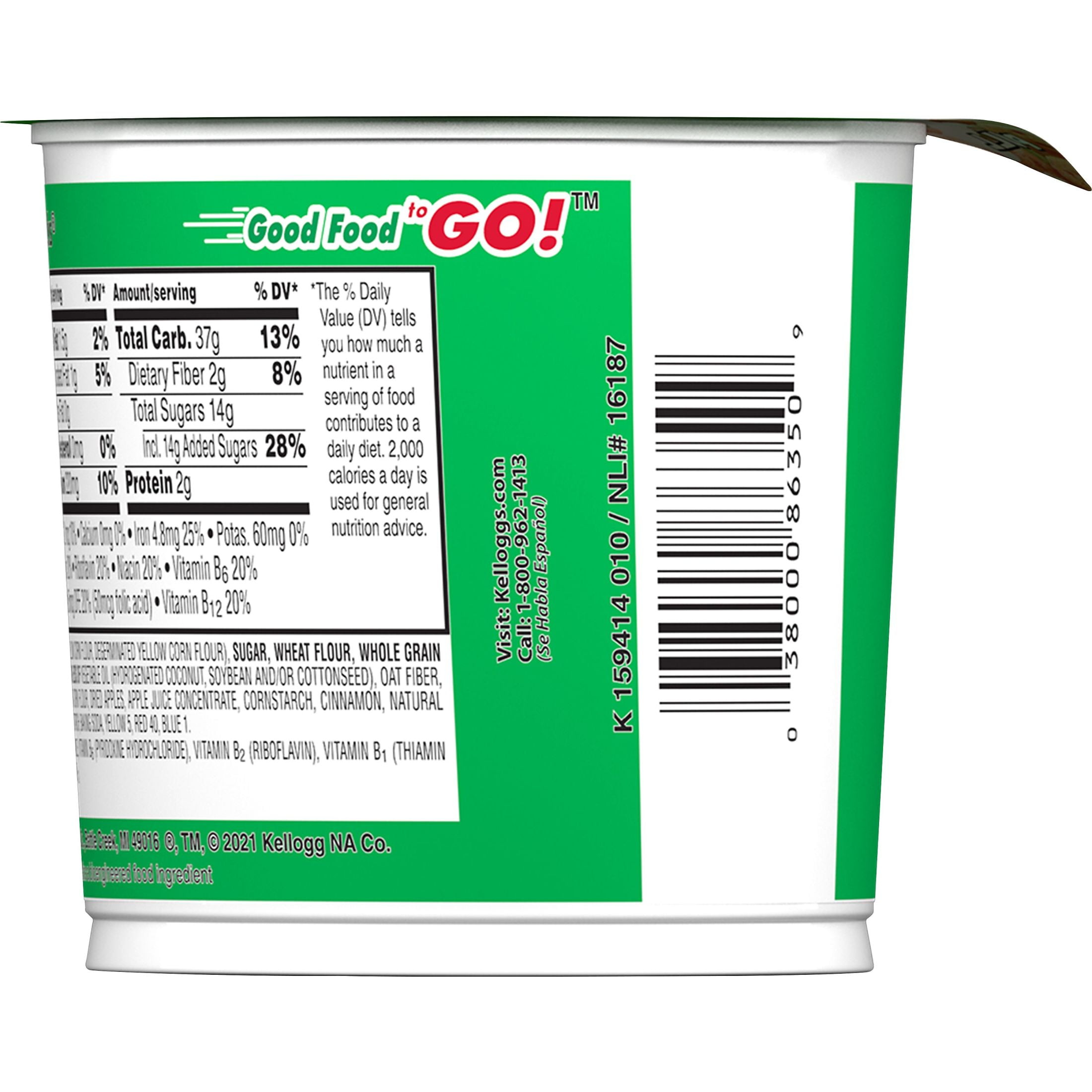 Kellogg’s Apple Jacks Breakfast Cereal Cups, Kids Cereal, Family ...