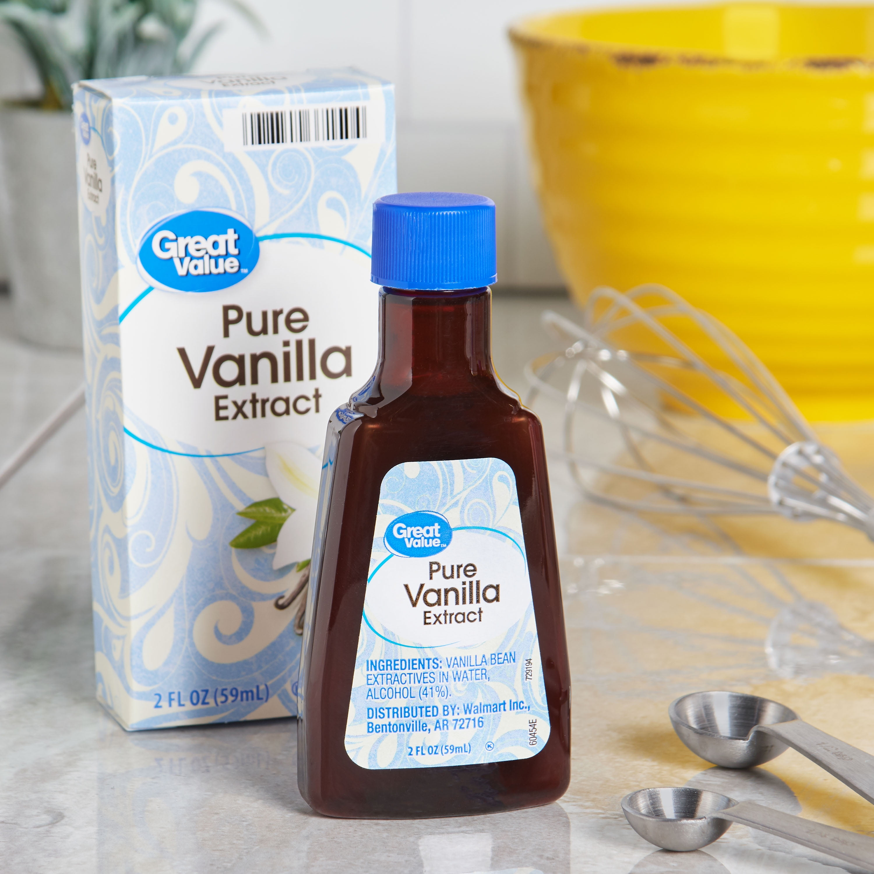 Great Value Pure Vanilla Extract, 2 fl oz (Food Form: Liquid, Plastic ...