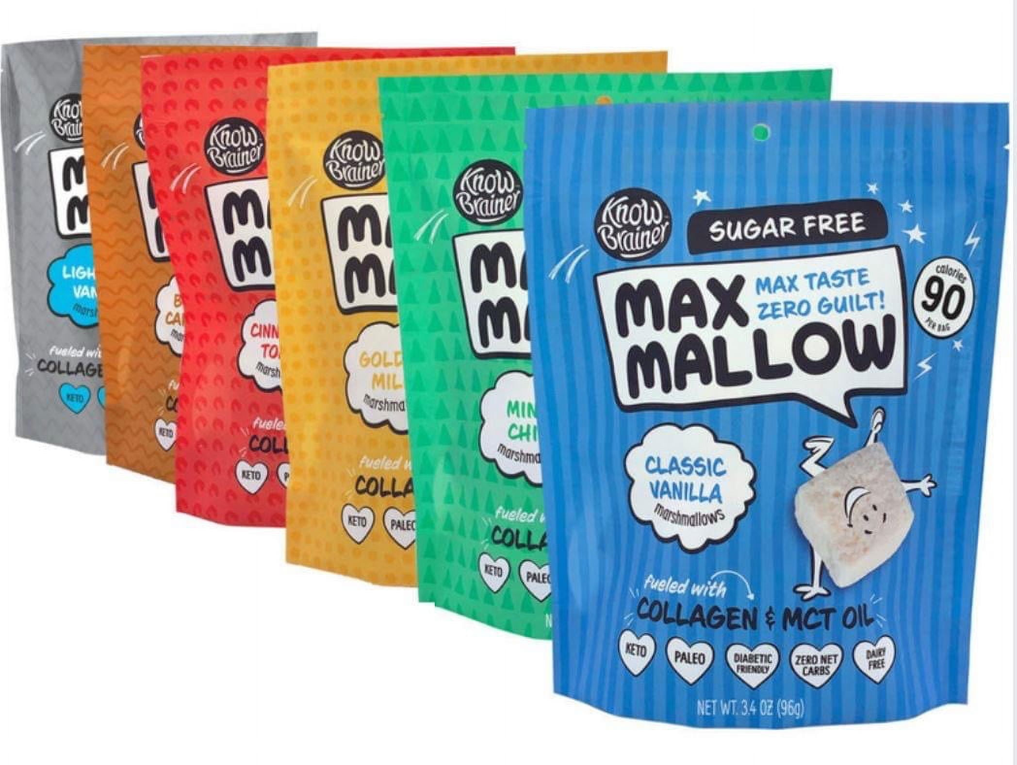 Know Brainer Max Mallow Classic Vanilla- Guilt-Free & Zero Sugar ...