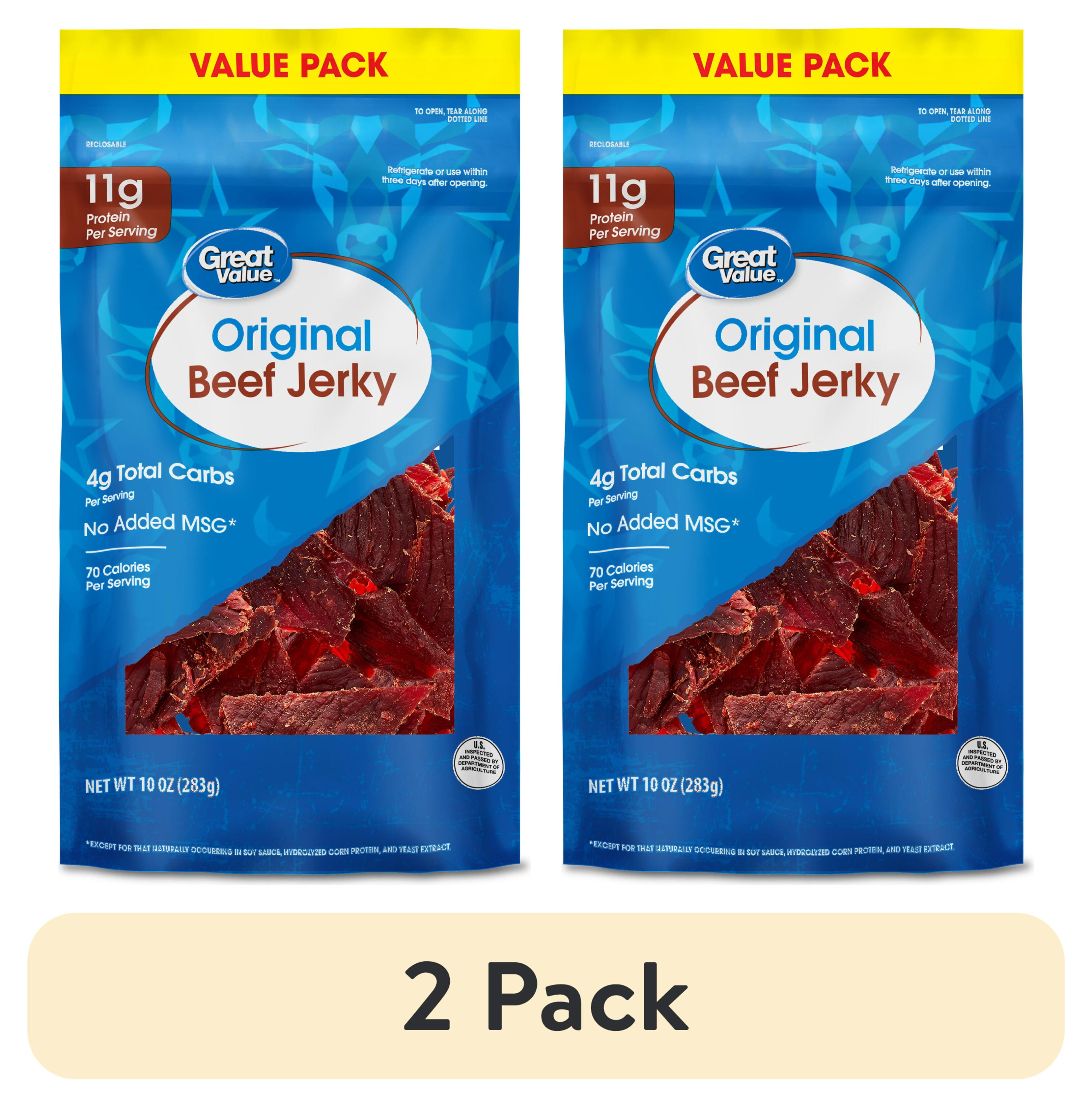 (2 pack) Great Value Original Beef Jerky Value Pack, 10 oz – PantryDash
