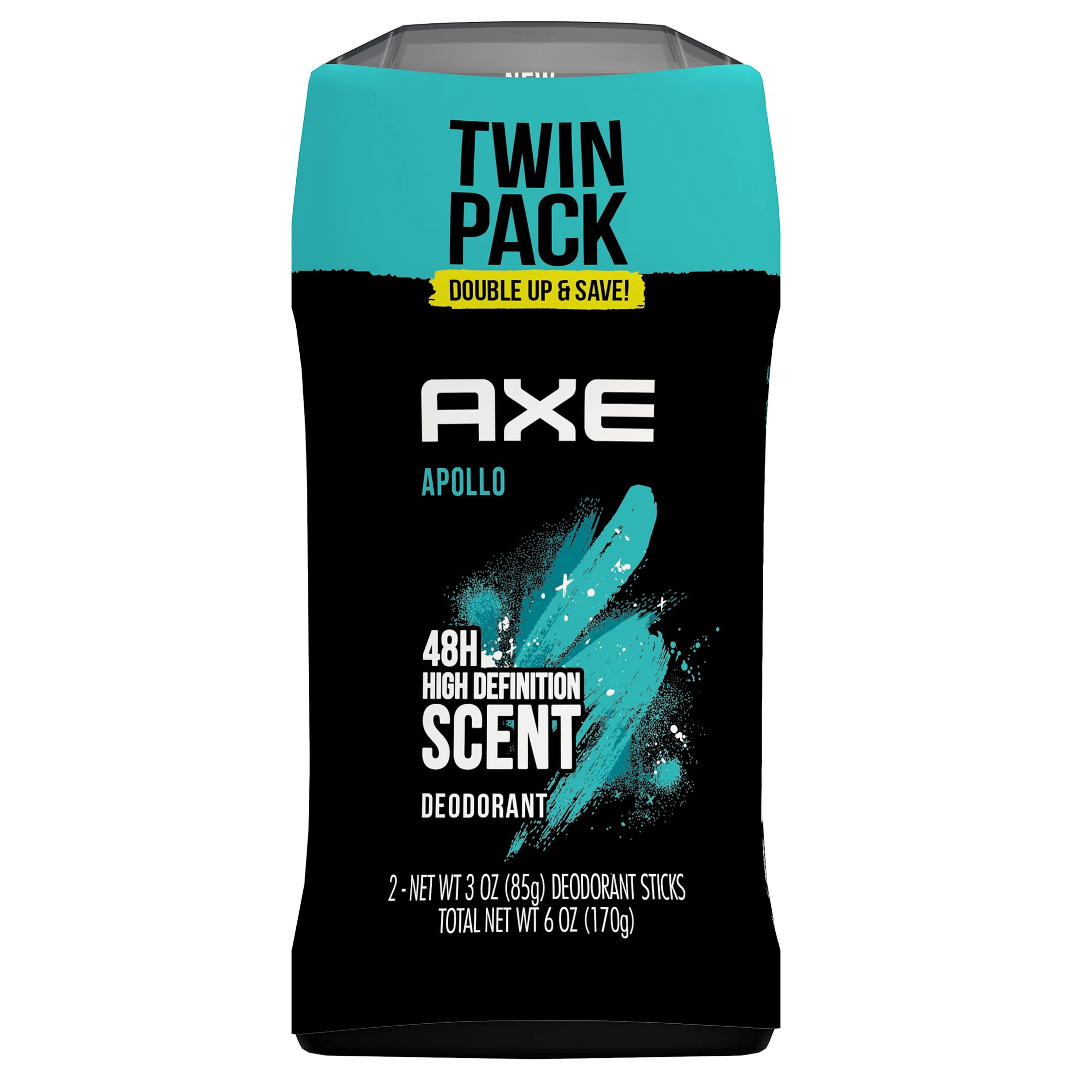 Axe Apollo Long Lasting Men’s Deodorant Stick Twin Pack, Sage and ...
