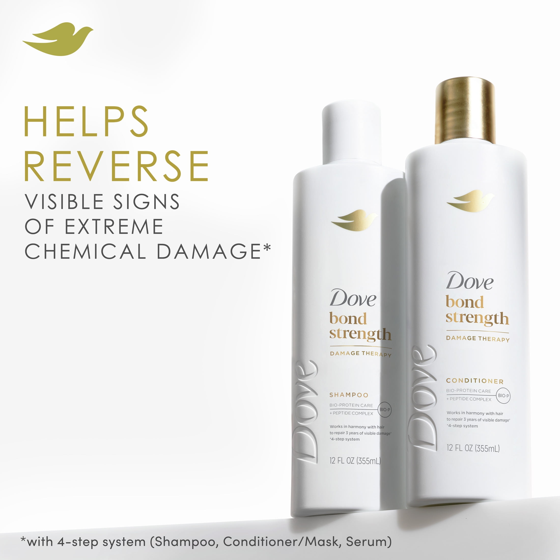 Dove Shampoo & Conditioner Set for Women Bond Strength with Peptide ...